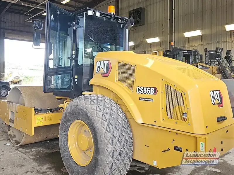 Cat® CS56B Vibratory Smooth Drum Roller | Lubrication Technologies